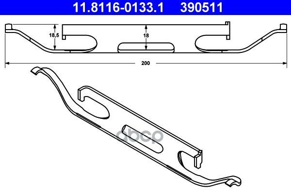 Ремкомплект тормозных колодок BMW 7 740 d/750 i, iL 94-01, MERCEDES-BENZ: C-CLASS C 43 AMG 93-00, C-CLASS C 43 AMG 96-01, CLK .
