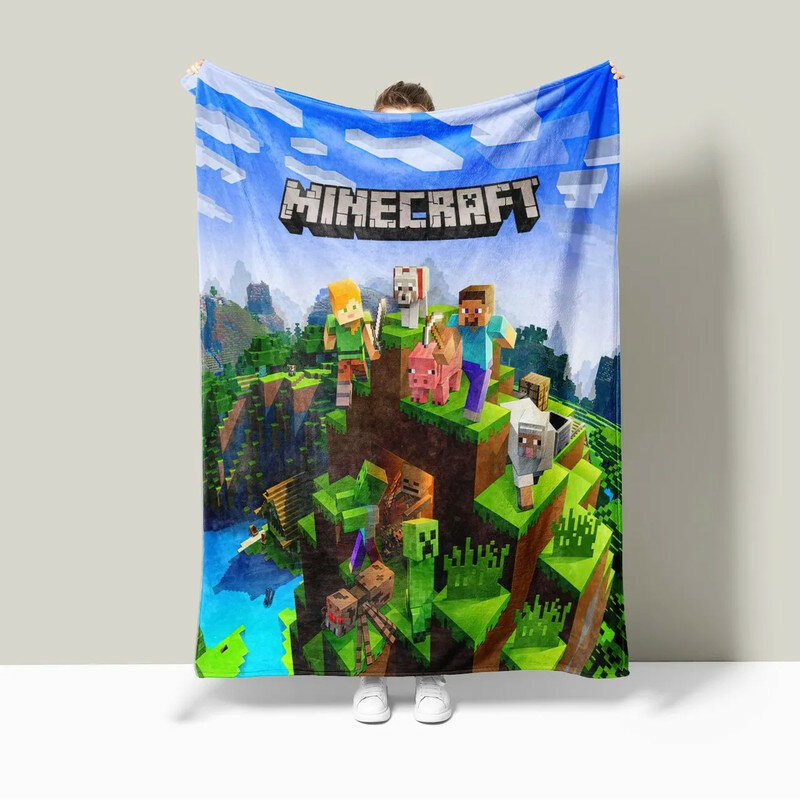 Minecraft/Майнкрафт Пледы , Фланель, 70 см х 100 см