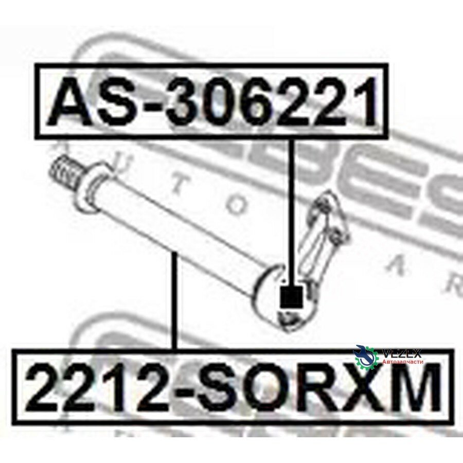 FEBEST AS-306221 Подшипник привода HYUNDAI SANTA FE (CM) 2006-2012 AS-306221