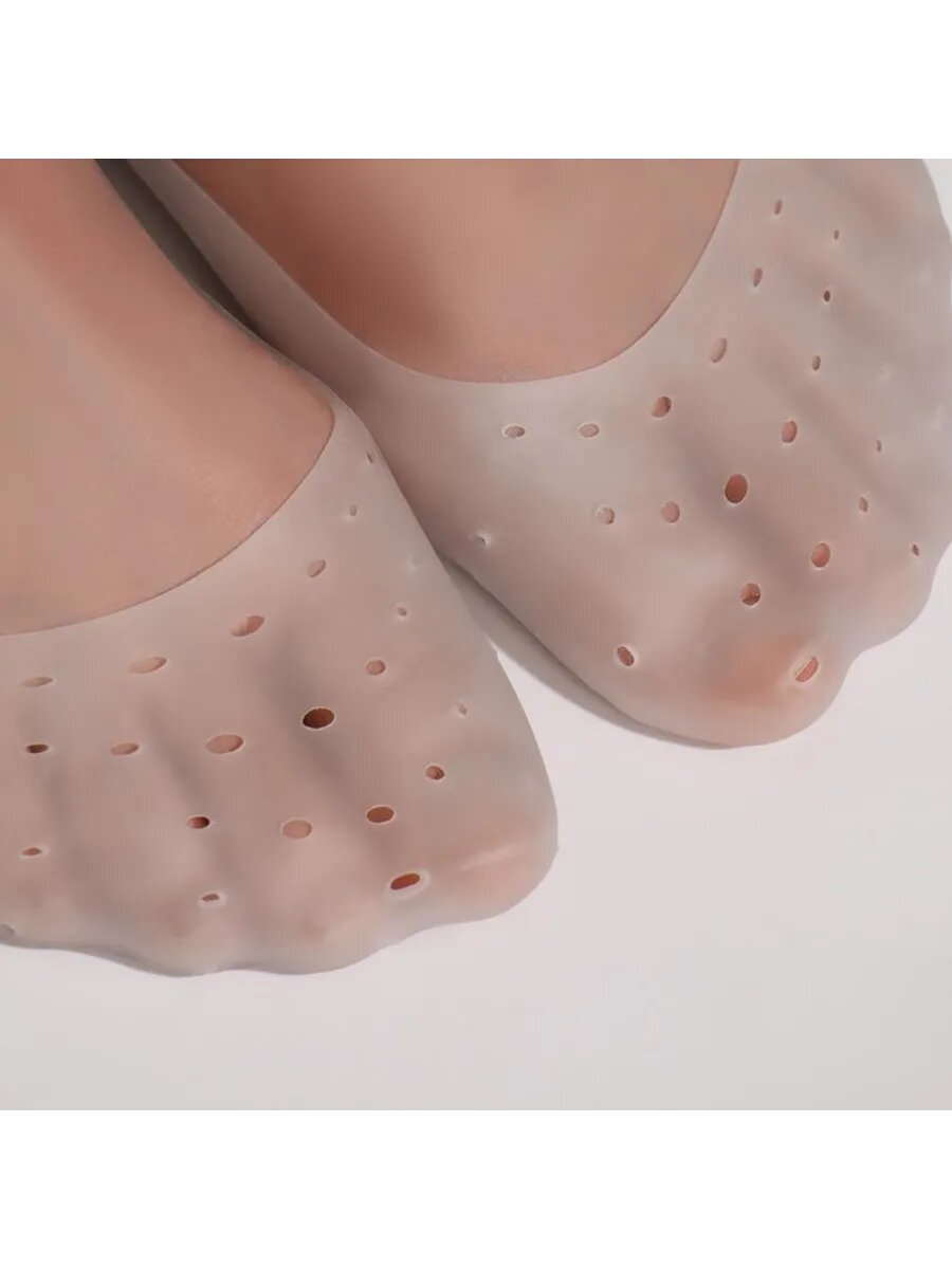 Гигиеничные силиконовые носочки для педикюра