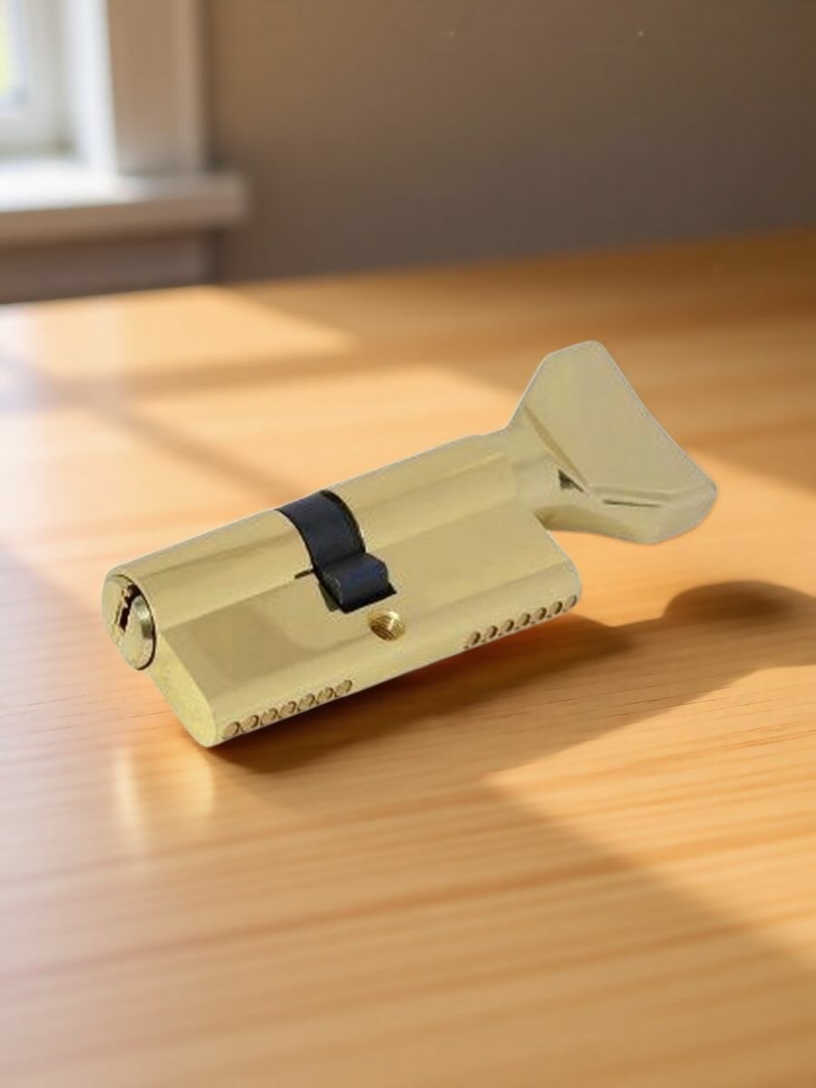 Цилиндр дневной мини профиль, Baodly NW (70мм 35*35 ) , Перфорированный ключ/вертушка , золото