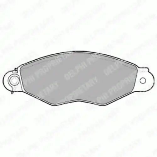 LP1610 колодки дисковые передние Citroen Xsara 1.4i-1.9TD, Renault Kangoo all 97-05