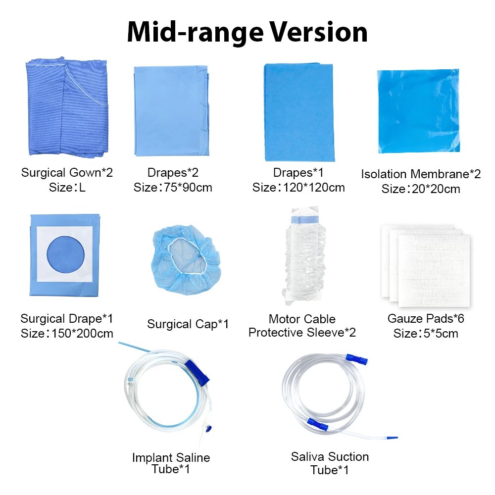 Стоматологический хирургический набор для имплантации Mid-range kit