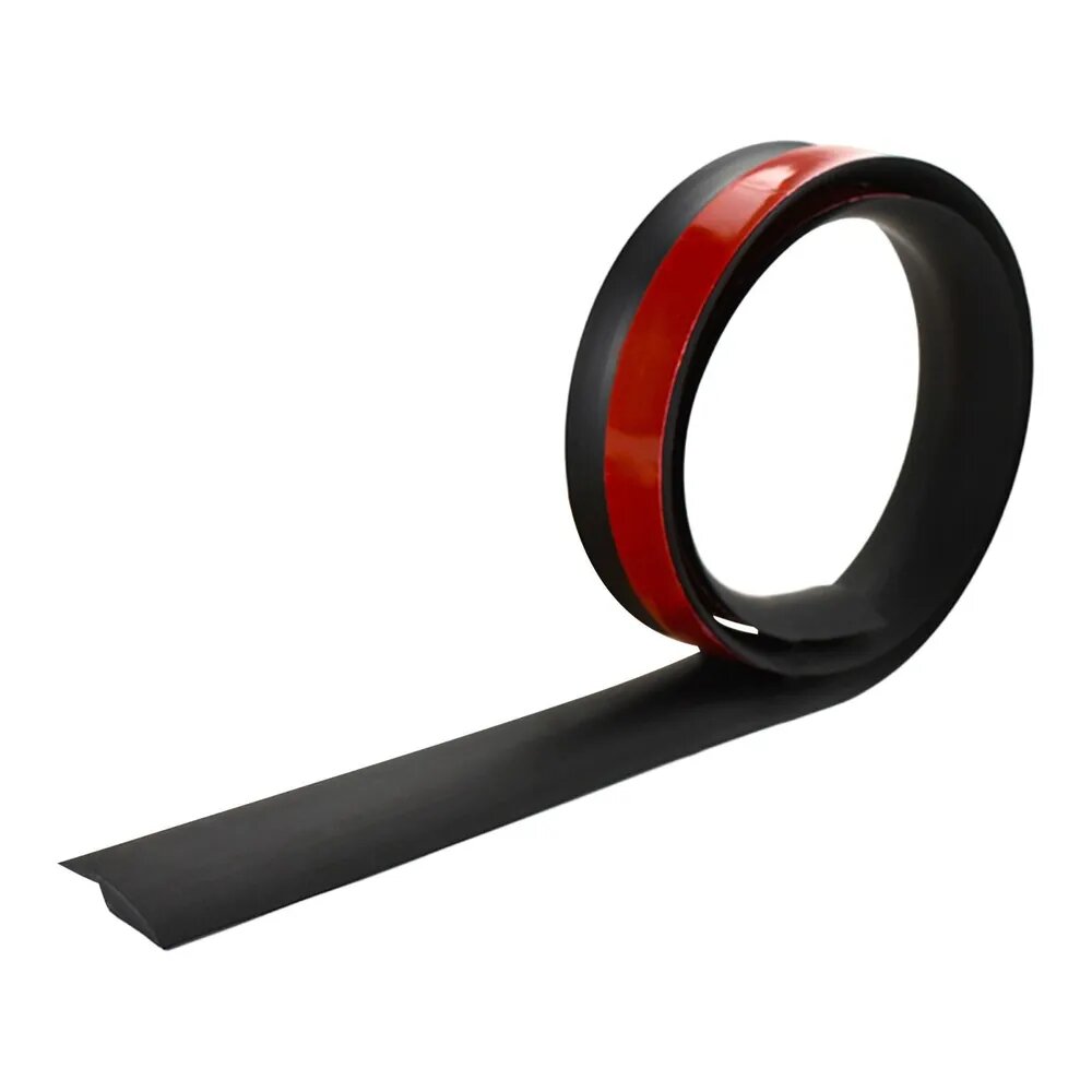 Порог напольный самоклеящийся для пола 2 метра, гибкий, полимерный, черный