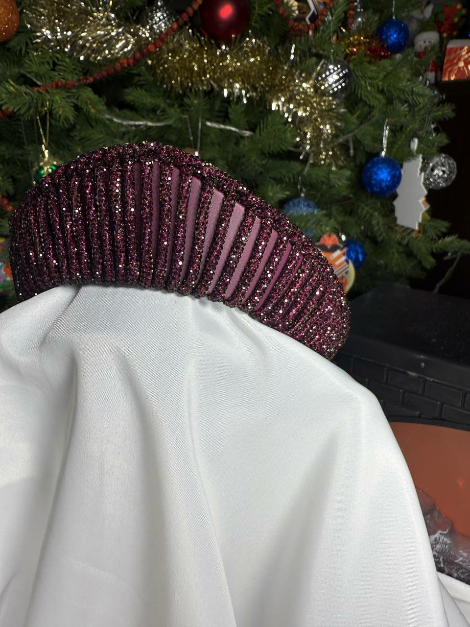 Кокошник Ободок в Русском Стиле Стразовый Блестящий