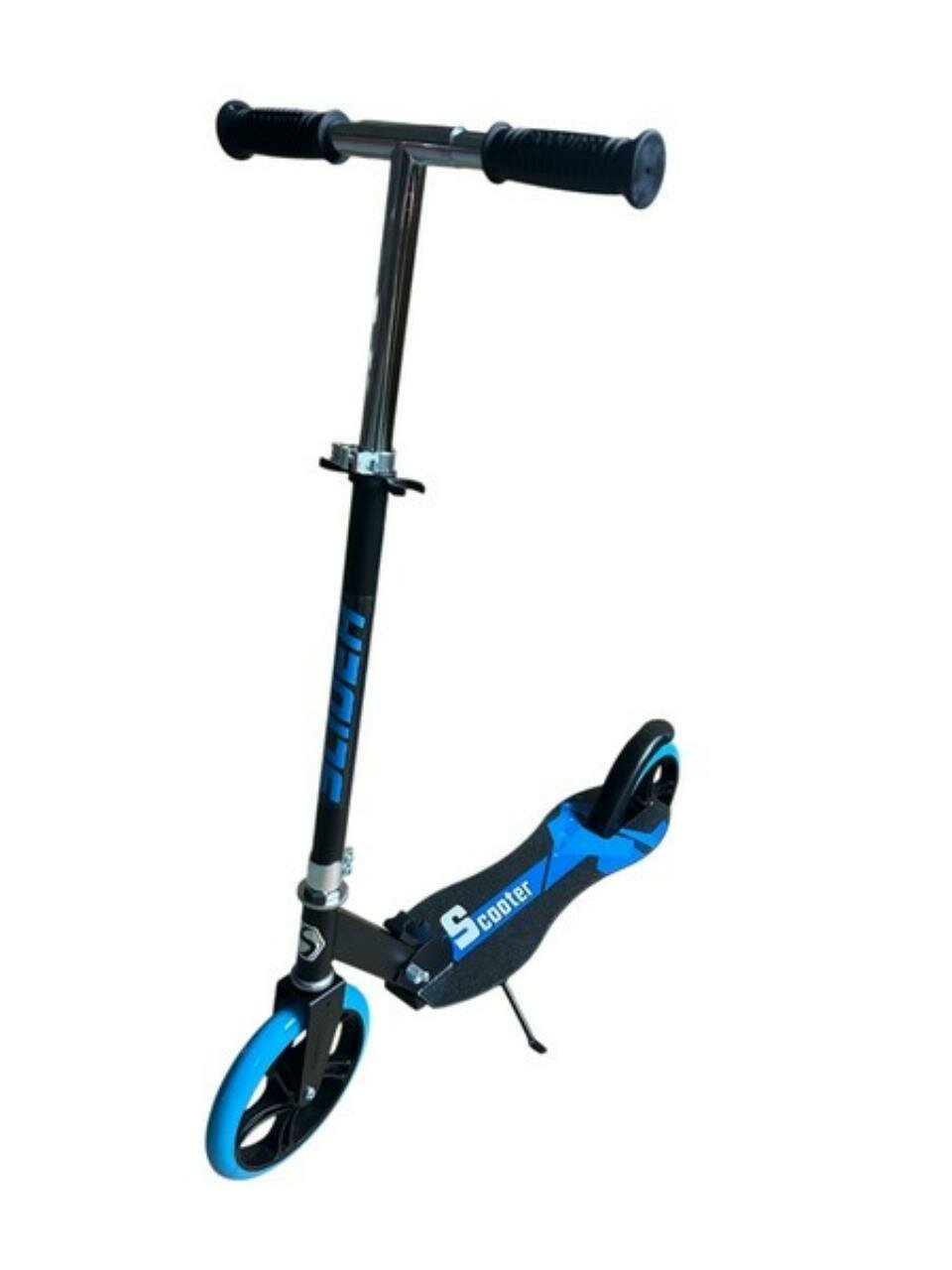 Самокат двухколесный Slider складной, колёса PU, размер: 83,5x34x76-98 см, цвет: черный