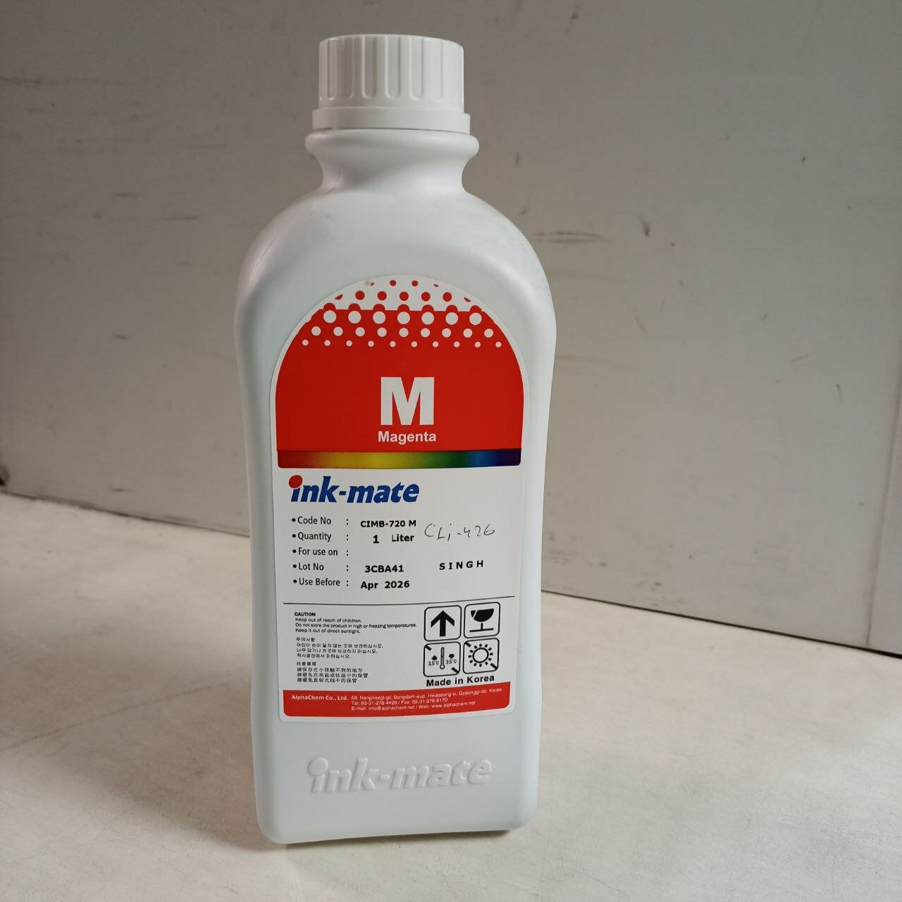 Чернила CANON CLI-426/526/726М (1л, красные) Ink-Mate
