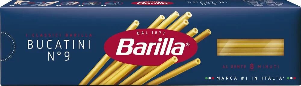 Макароны Barilla Букатини №9, 400 г/ 1 упаковка