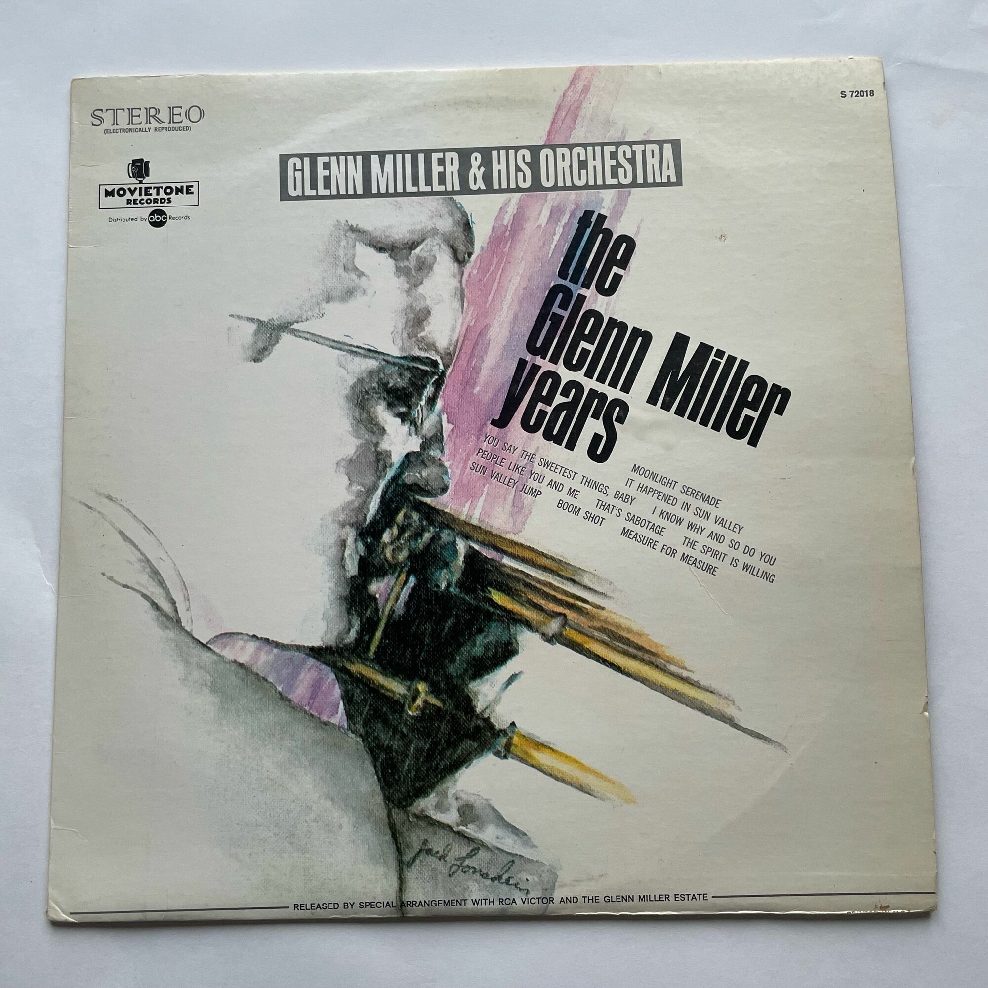Винтажная виниловая пластинка LP Glenn Miller and His Orchestra, The Glenn Miller Years Гленн Миллер (США 1977)