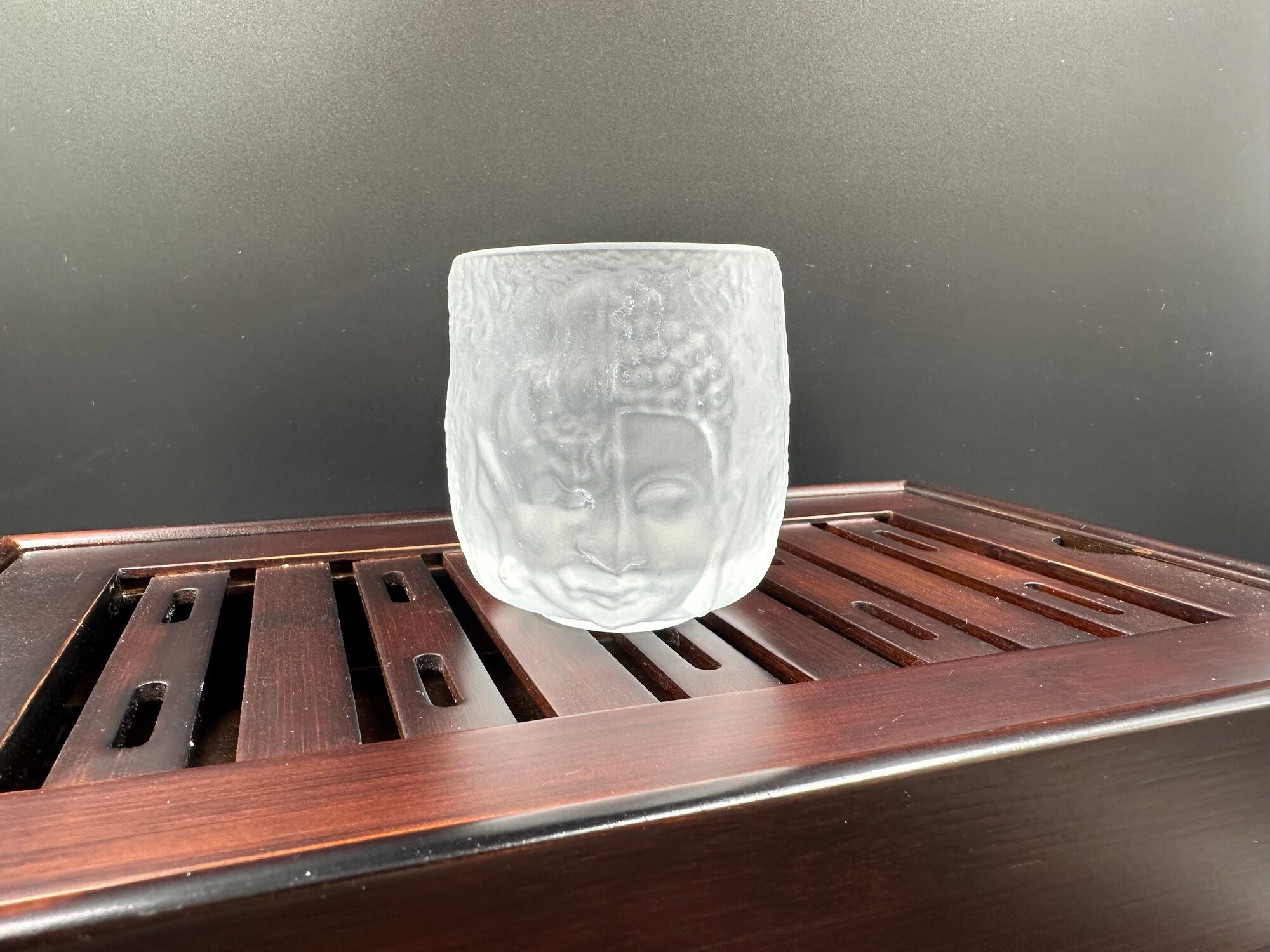 Пиала «Будда и демон рядом», матовая, 100мл. Чашка для медитативного чаепития.