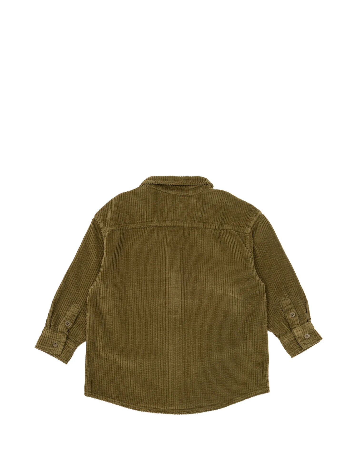 Рубашка American Vintage Buttoned corduroy shirt, размер 11 лет, зеленый, — фото 1