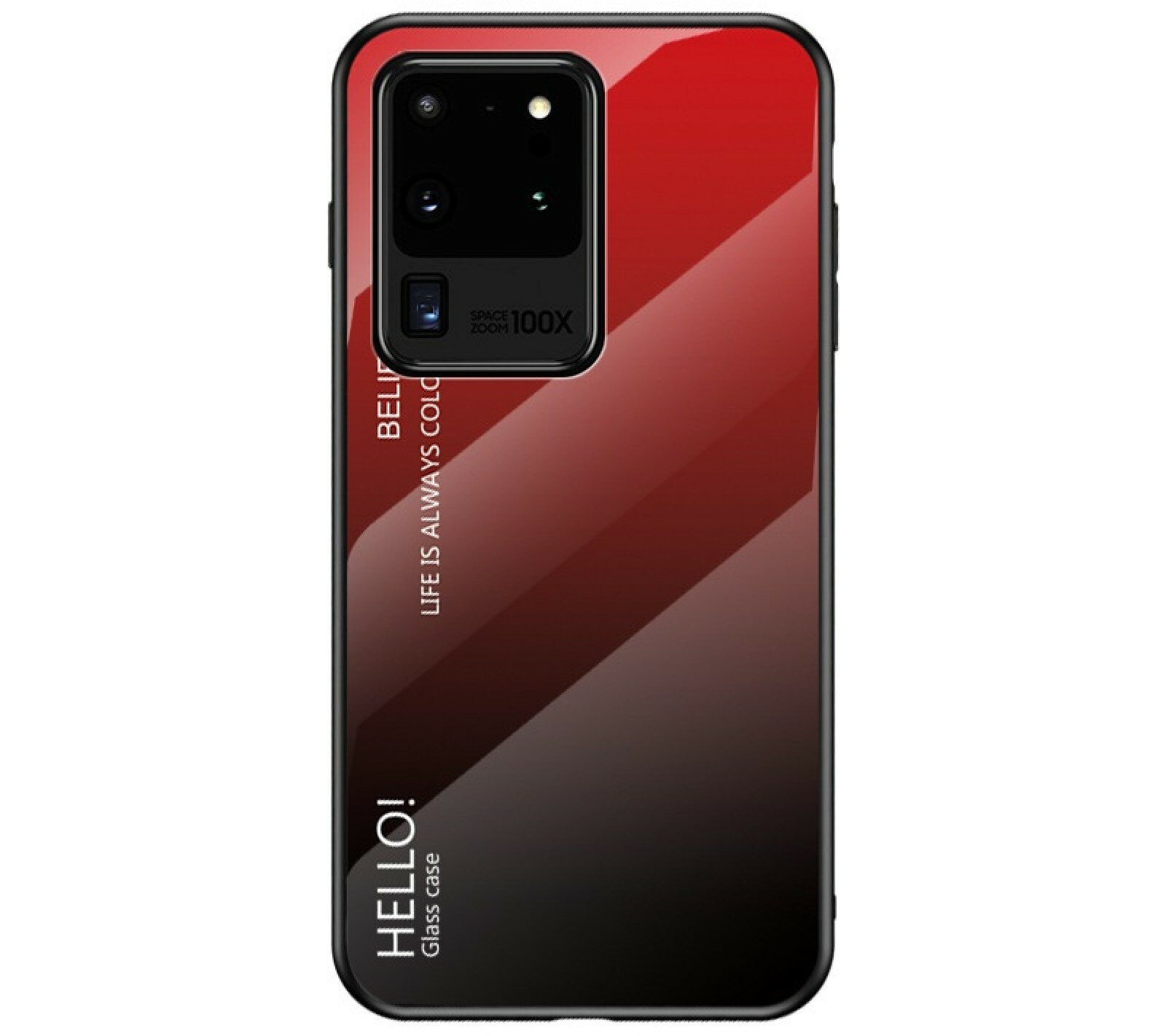 Чехол-бампер MyPads для Samsung Galaxy M31 SM-M315 (2020) стеклянный с эффектом градиента, зеркальный