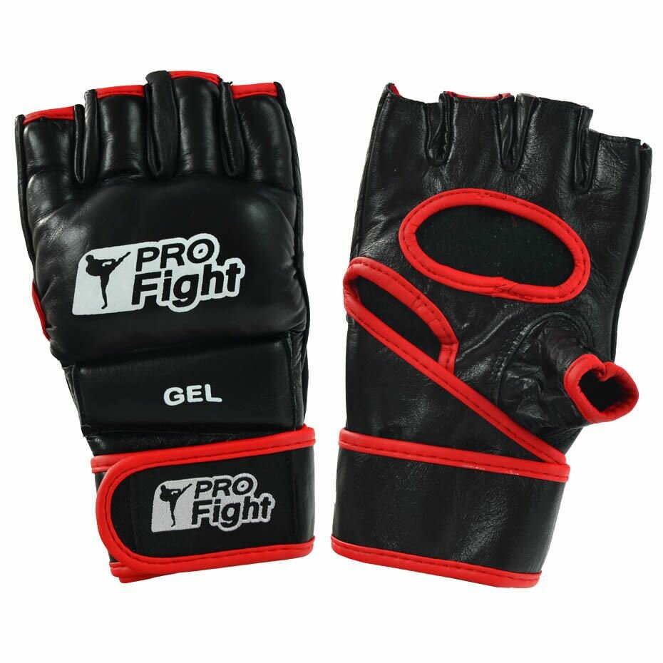Перчатки MMA Profight PU, Decathlon, Цвет: Черное, Размер: L