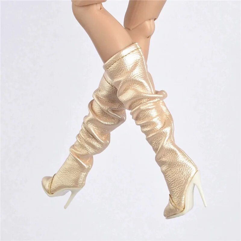 Леопардовые ботинки для кукол 1/6 FR2, Babi, Kissmela 1 pair shoes