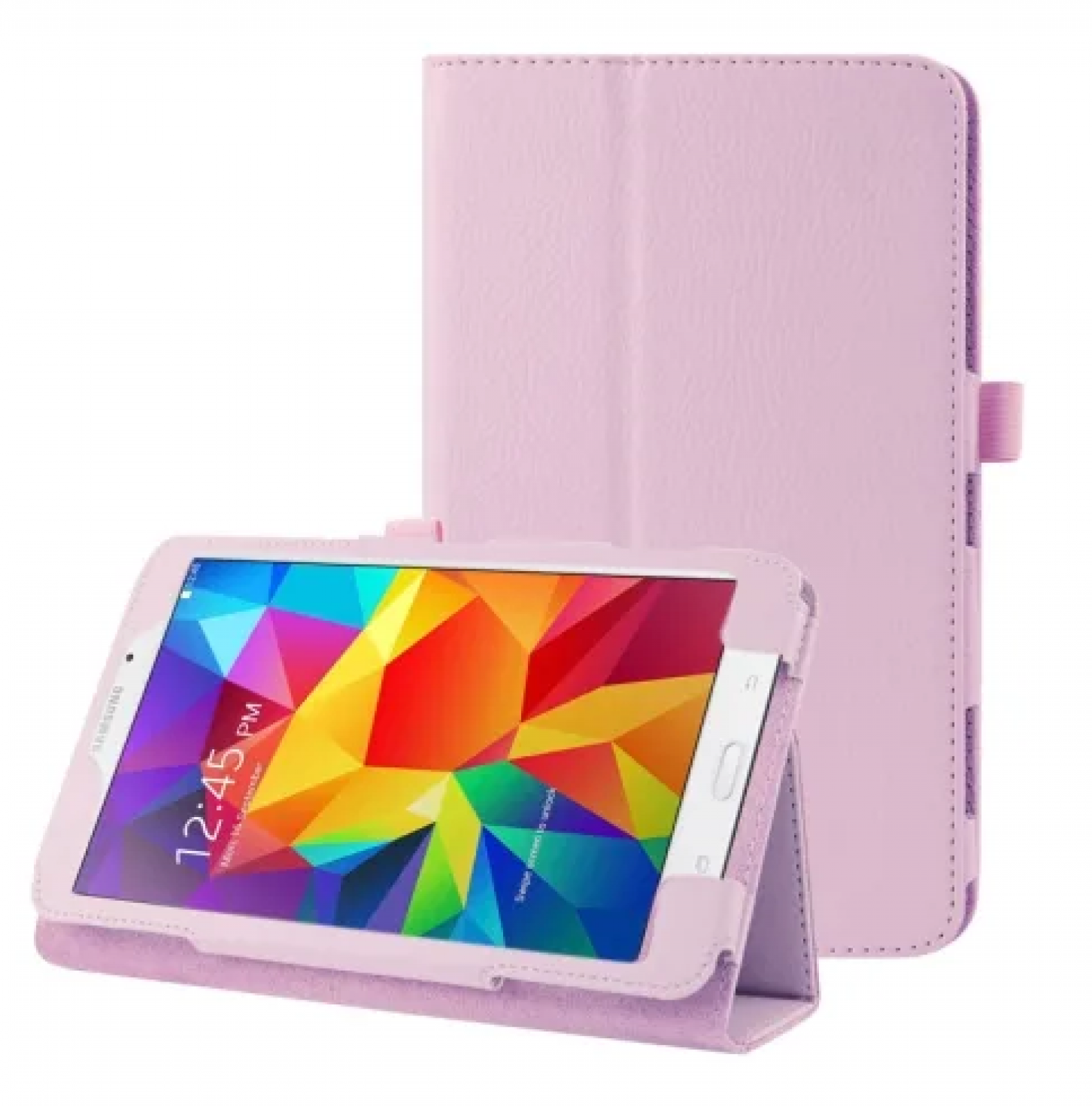 Чехол-обложка MyPads Eclissi di lusso для Huawei MediaPad M5 10.8 из эко-кожи с мульти-подставкой, розовый