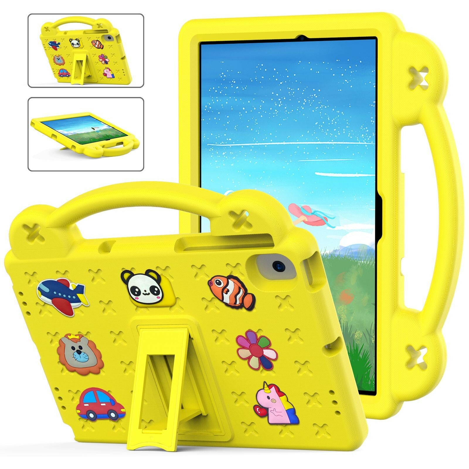 Чехол MyPads для планшета Lenovo Tab M10 Plus 3rd Gen 10.6' с защитой от ударов и подставкой