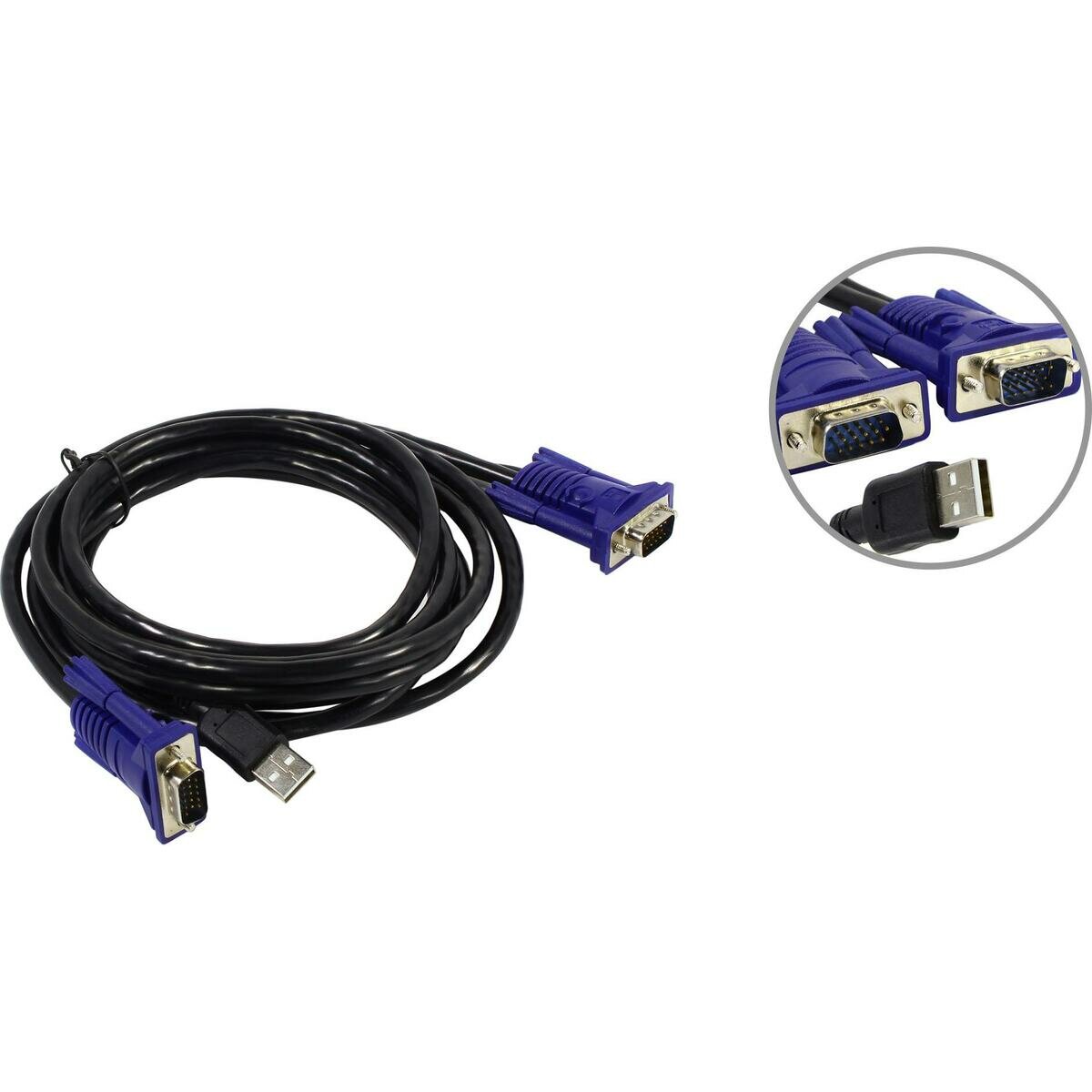 ORIGO OKVMCU3 /A1 Кабель для KVM переключателей (USB+VGA15M, 3м)