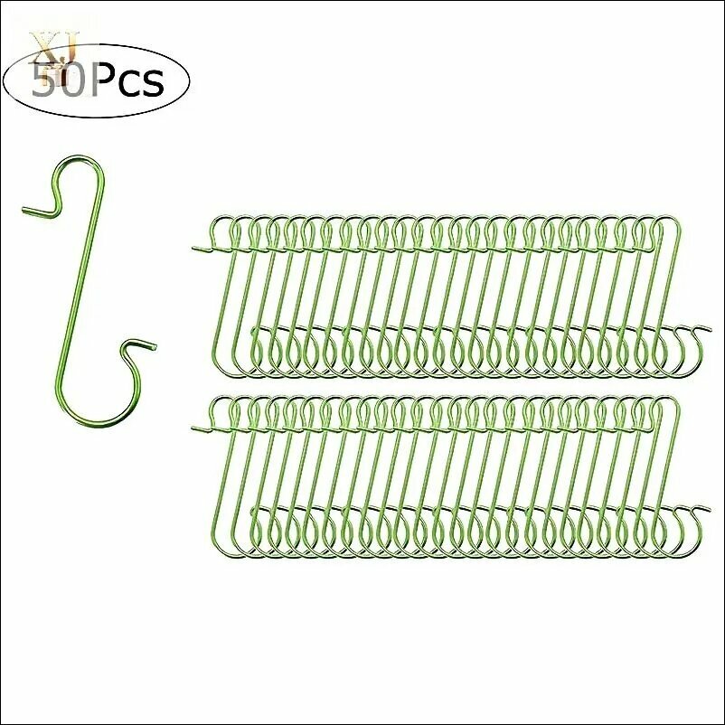 Крючок декоративный для украшений зеленый 50 шт.