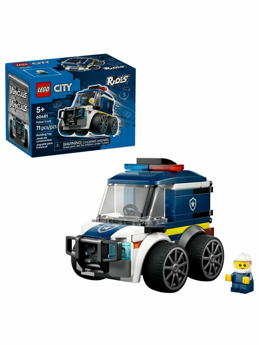 60481 Пластиковый Конструктор Lego City 60481 Police Truck Полицейский грузовик