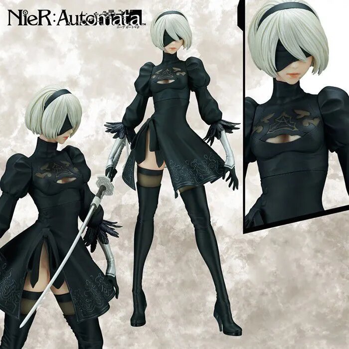 Аниме фигурка NieR: Automata 2B (YoRHa №2 Тип B) Обычные 28 см, материал ПВХ