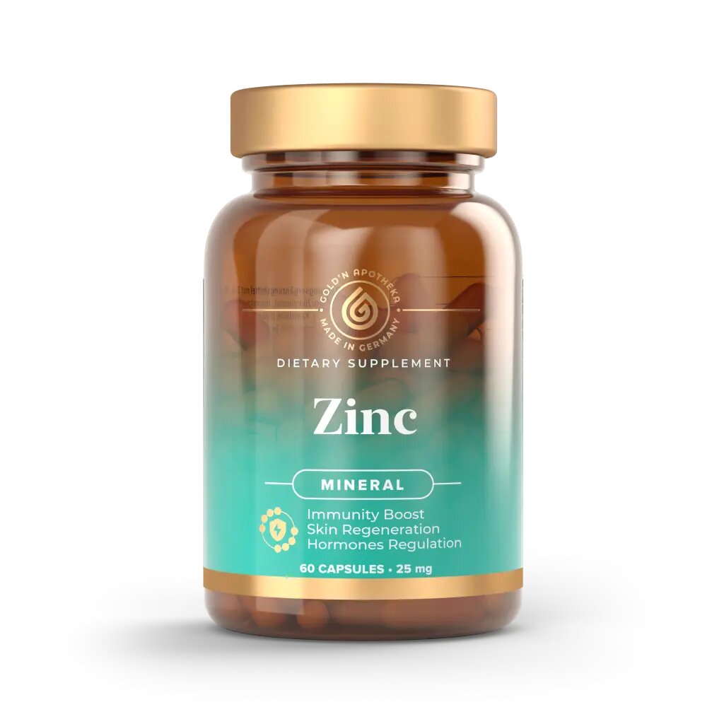 Gold'n Apotheka 30/60/90 ZINC/Цинк 25 мг, капсулы 450 мг, 60 шт