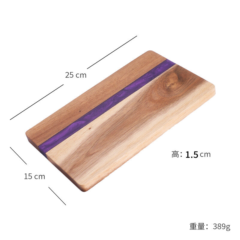 Трансграничная разделочная доска из смолы, разделочная доска из акации, доска для стейков из массива дерева, деревянная доска для пиццы, доска для фруктов в наличии.