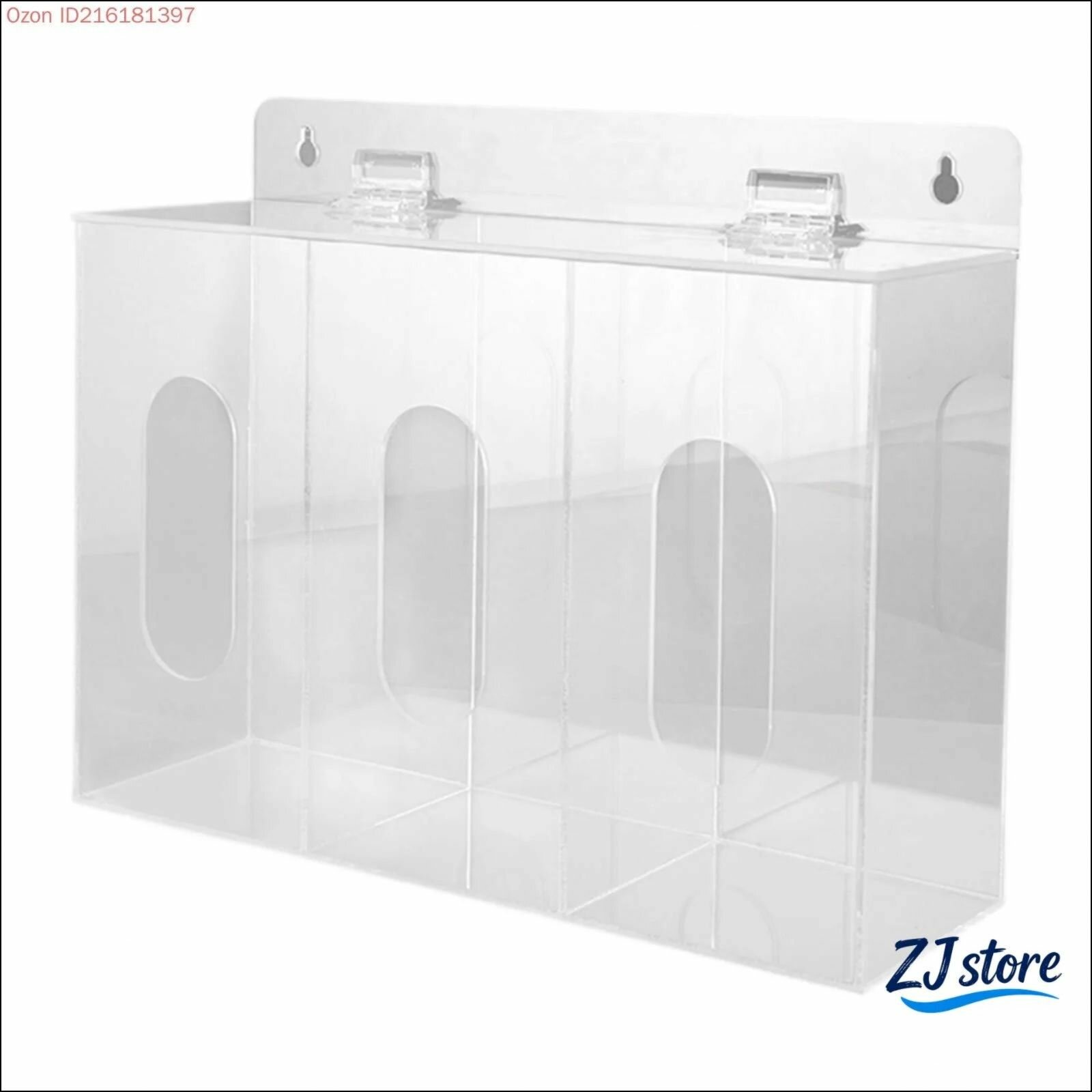 Настенная стойка для диспенсера для перчаток из акрила Необязательный