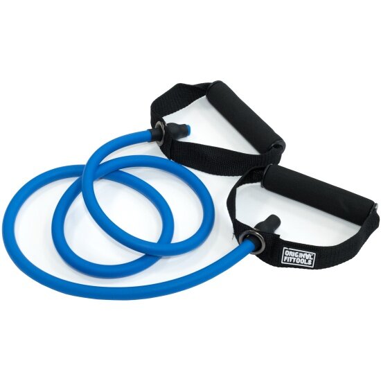 Эспандер трубчатый Original Fit.tools FitTools FT-RTE до 10кг, синий, 5*13*1350 мм