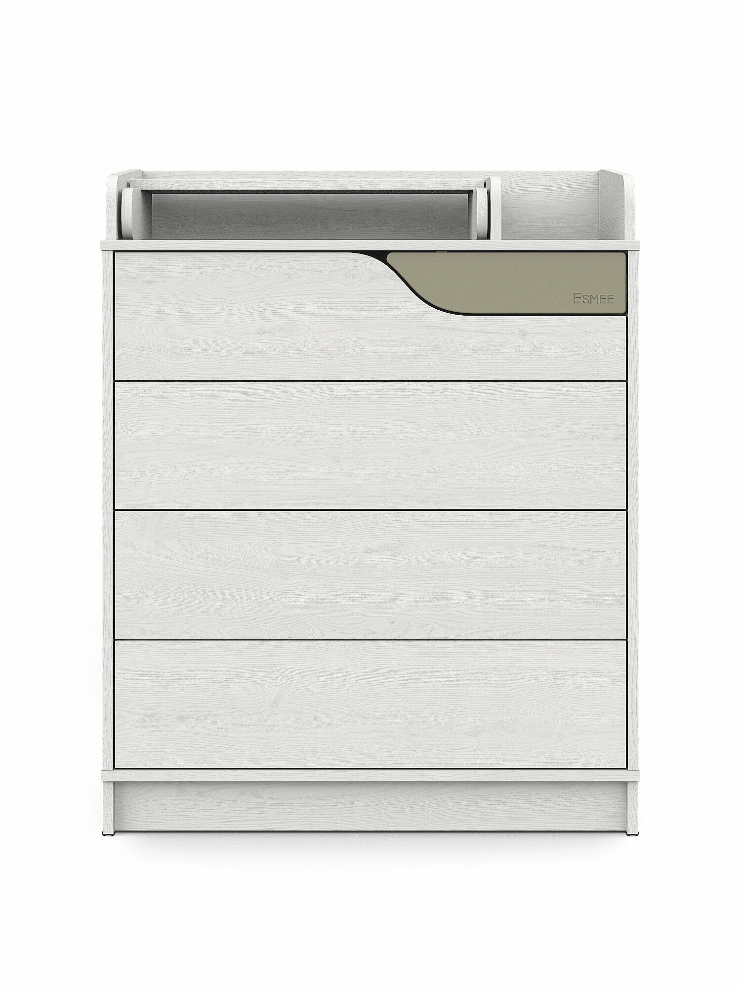 Пеленальный комод "Esmee", ясень тронхейм/оливковый