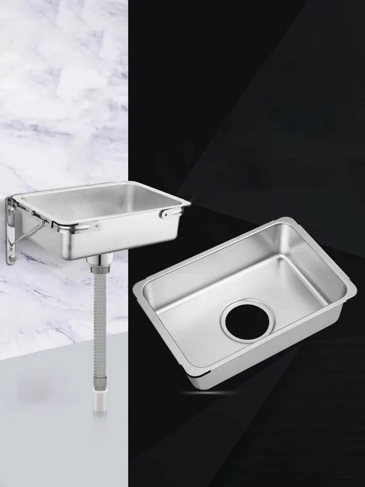 Xiaomi YouPin Кухонная мойка из нержавеющей стали, Мини раковина настенная, 35x25x10см