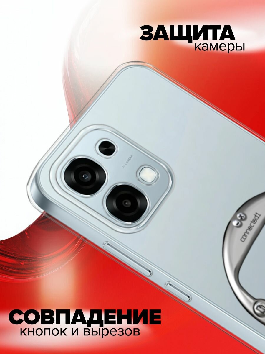 Силиконовый чехол на Oppo A6 Pro / Оппо A6 Про с принтом Connected1 — фото 1