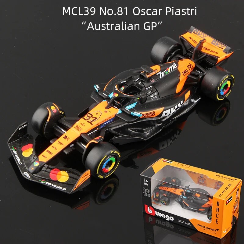 Burago McLaren MCL39 No.81 Oscar Piastri Australian GP 1:43