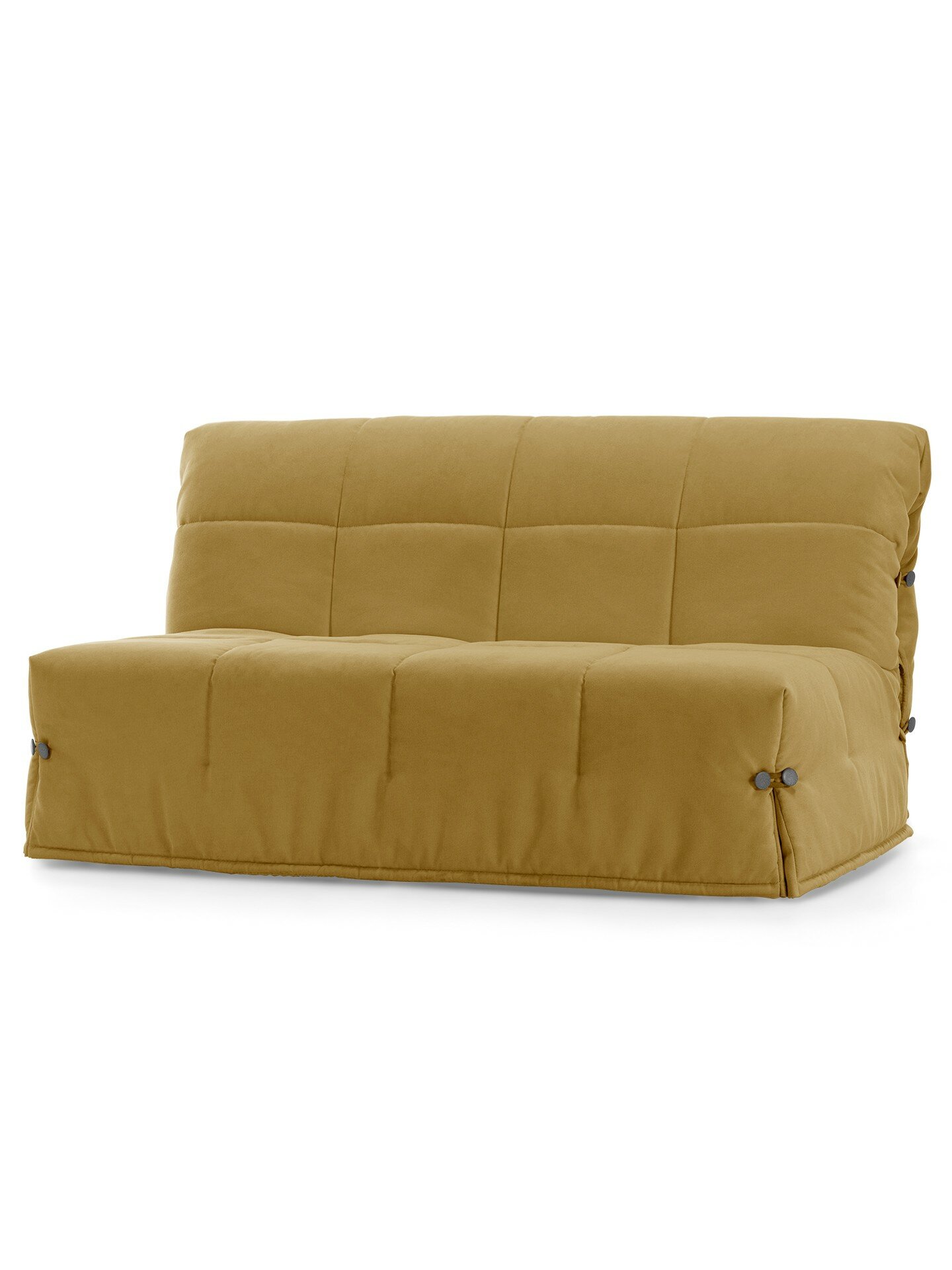 Диван Корона Лайт Velutto 56 NOW 125x115x95 см, желтый Велютто, аккордеон Дом мебели для вас