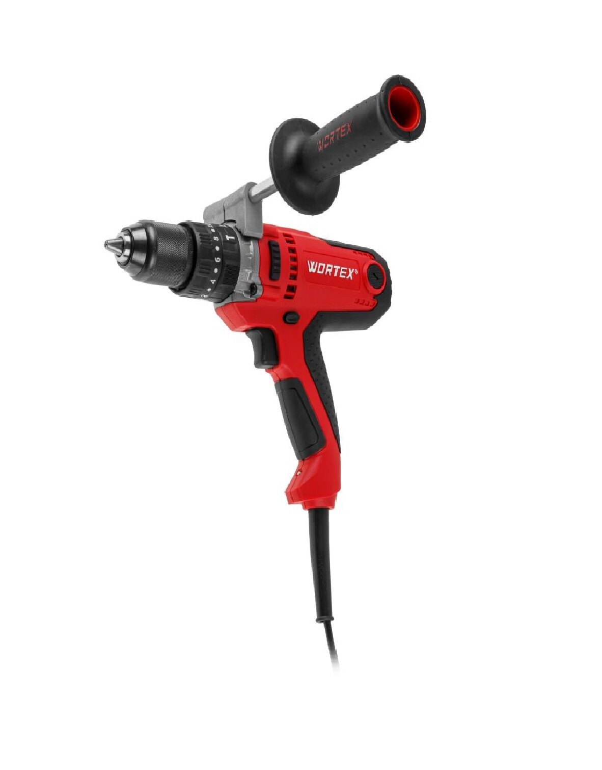 Дрель-шуруповерт сетевая ударная 450 Вт WORTEX DR 1323 D (2322091)