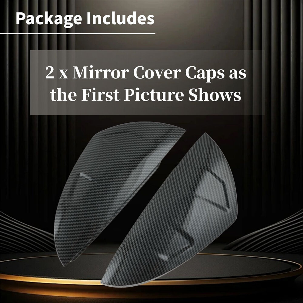 Carbon Fiber Texture M Style Mirror Cover Caps for 2021-2025 Lexus IS350