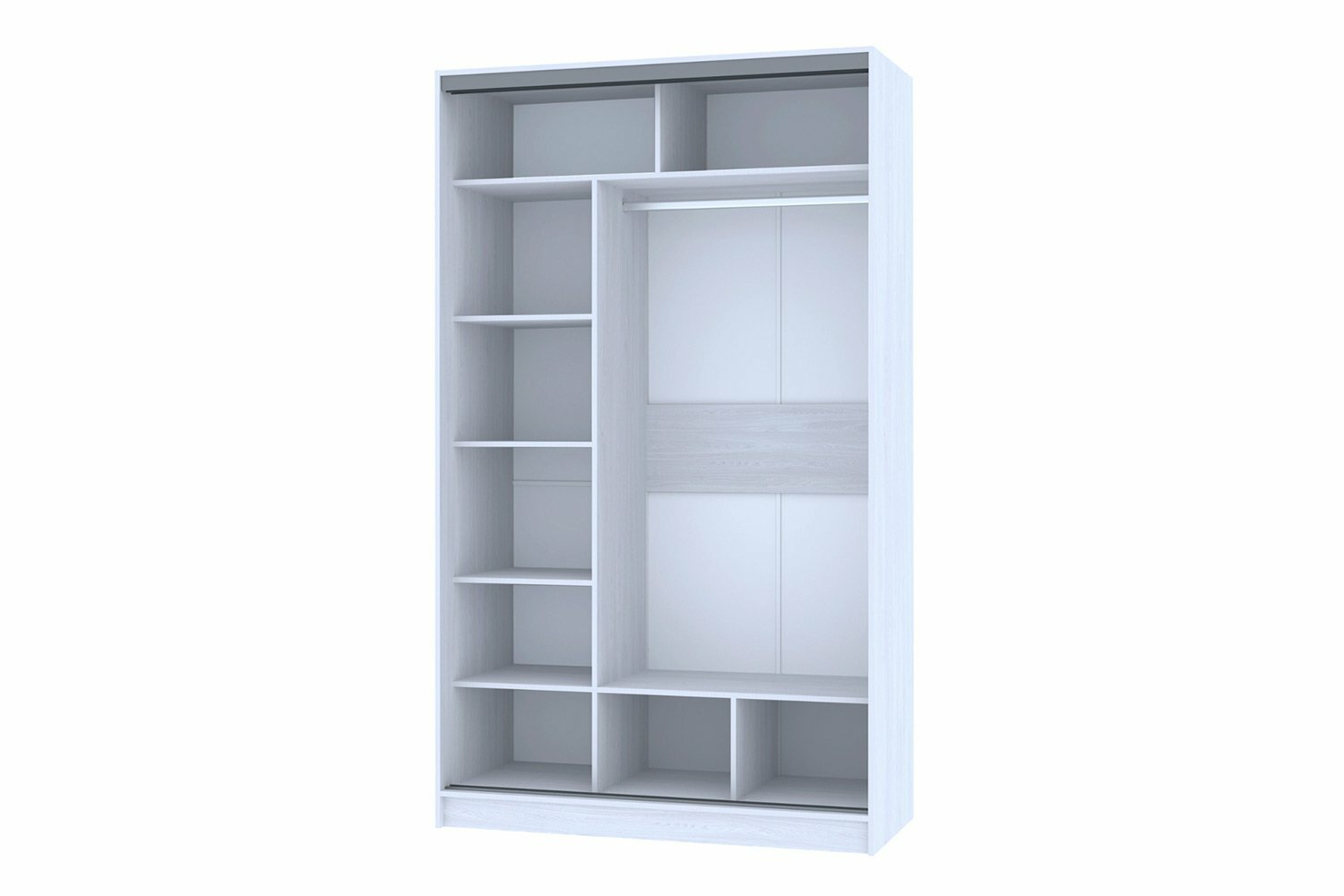 Шкаф-купе Hoff Home, 135х229,5х59,5 см, для одежды, ЛДСП, цвет ясень Анкор светлый — фото 1