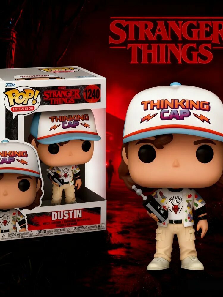 Funko Pop! Фигурка Stranger Things Dustin 1240 Винил из Китая