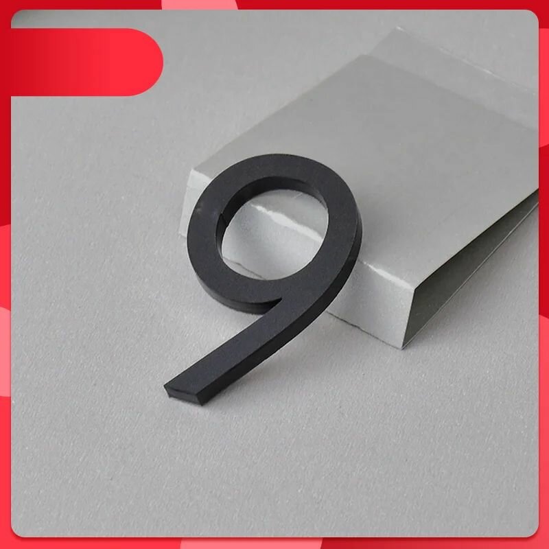 Наклейка с цифрами 0-9 для дверной таблички, Самоклеящаяся акриловая табличка с номером для наружного почтового ящика и отеля, Украшение дома,1 кусок,5x3,3 см