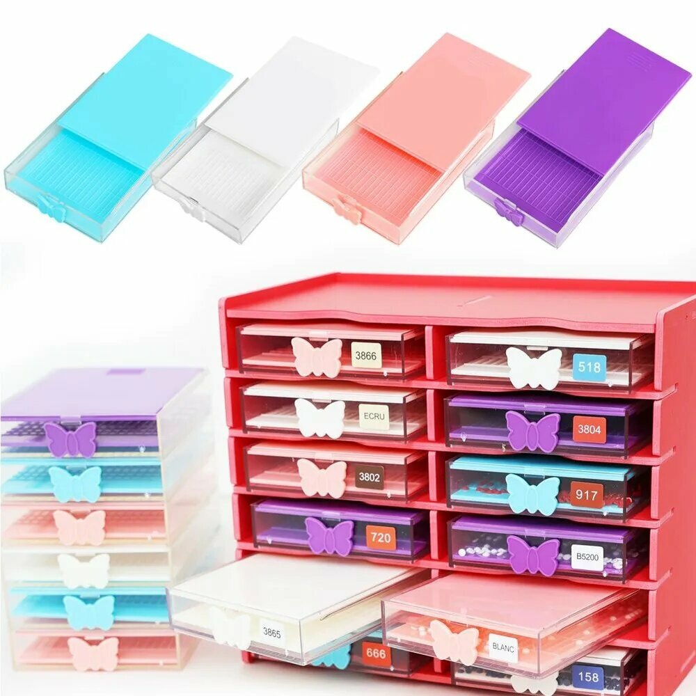 Набор лотков для переворачивания страз, с разделителями