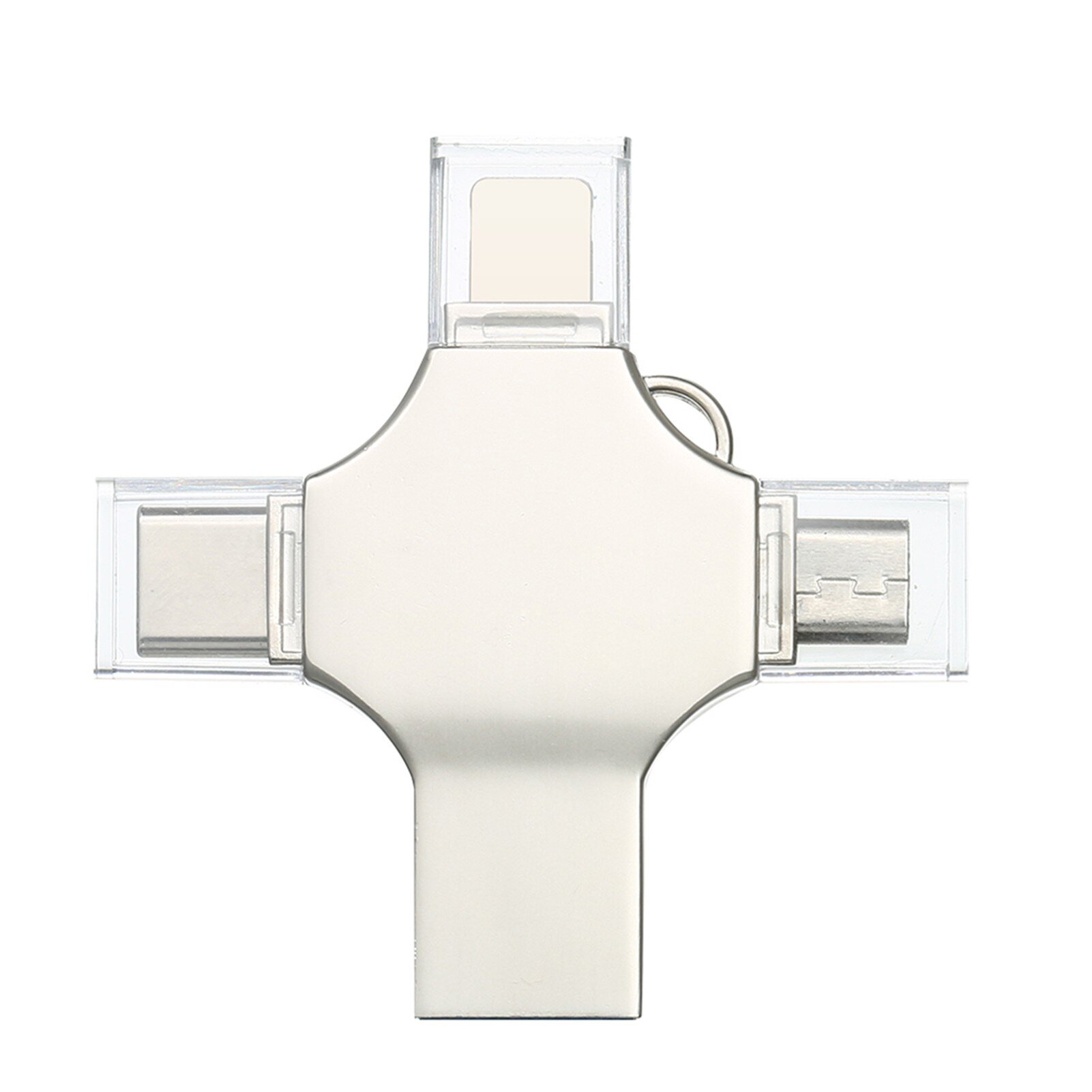 256 ГБ 4в1 металлическая флешка для телефона и компьютера с TypeC и поддержкой iOS