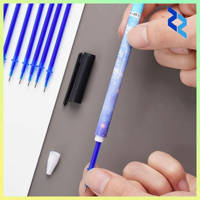 Сменные гелевые стержни для ручек Пиши - Стирай 100шт, синие стираемые чернила