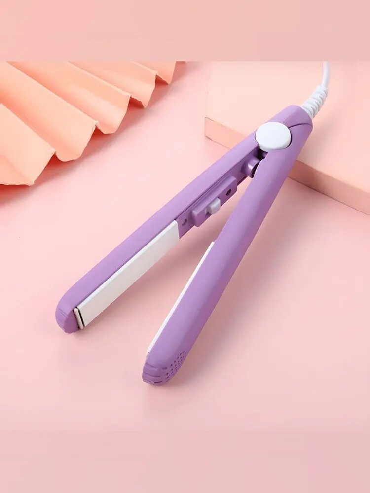 HIBIBUD Мини плойка 2 в 1, утюжок и плойка для коротких волос, диаметр 1,27 см, портативный инструмент для укладки.