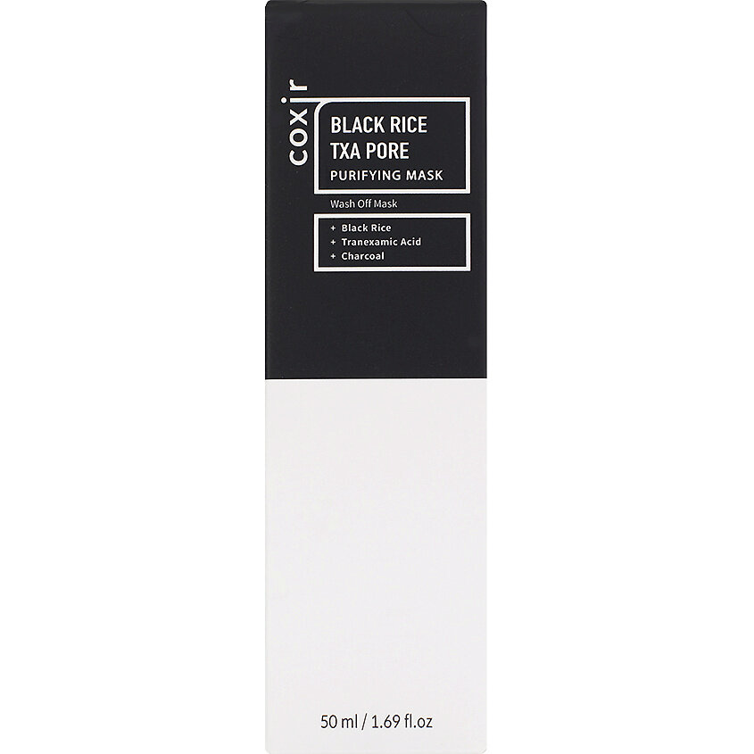 COXIR Маска для глубокого очищения пор с экстрактом черного риса Black Rice TXA Pore, 50 мл
