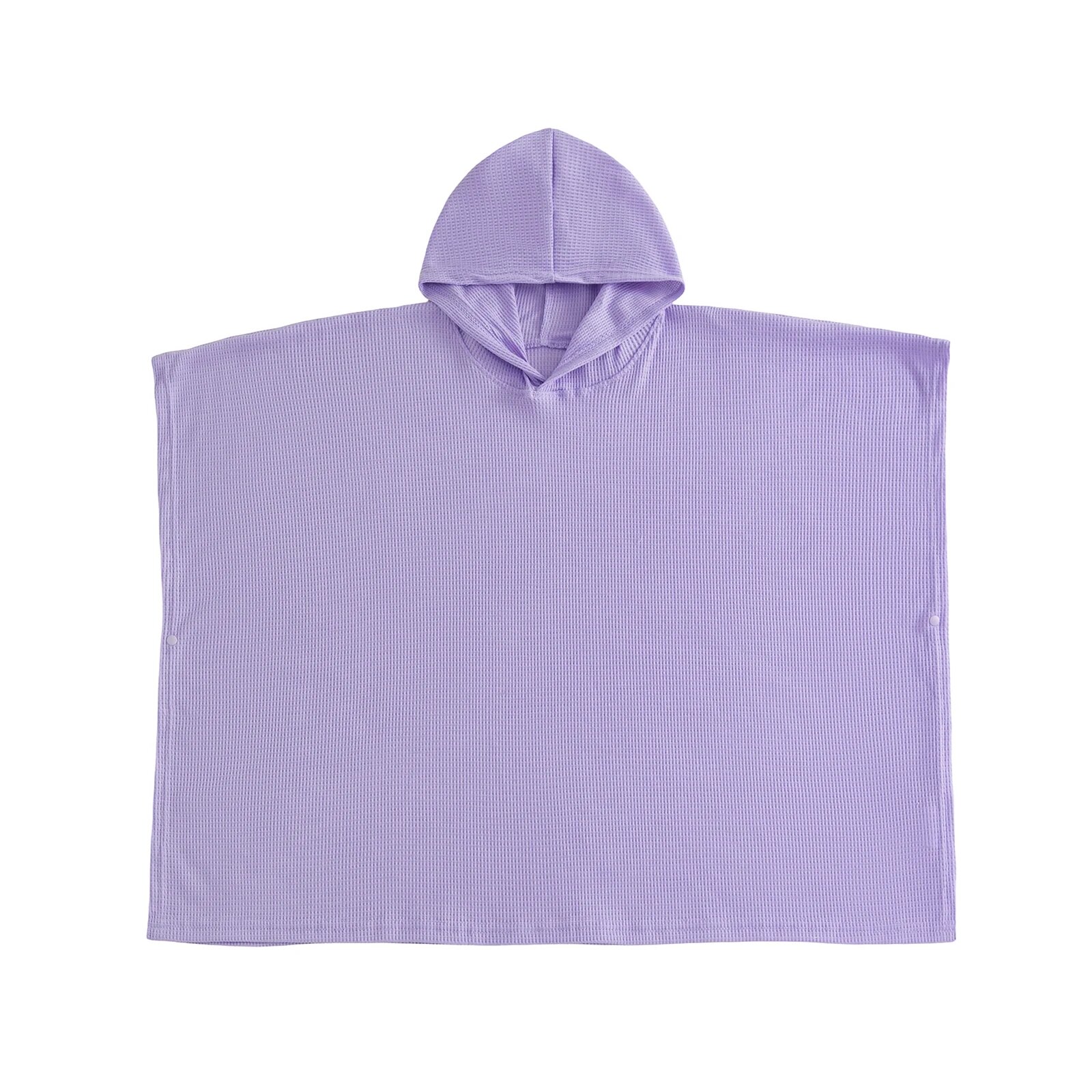 Детское повседневное пляжное пончо с капюшоном, стильное, однотонное, легкое, 9-10 Years, фиолетовый