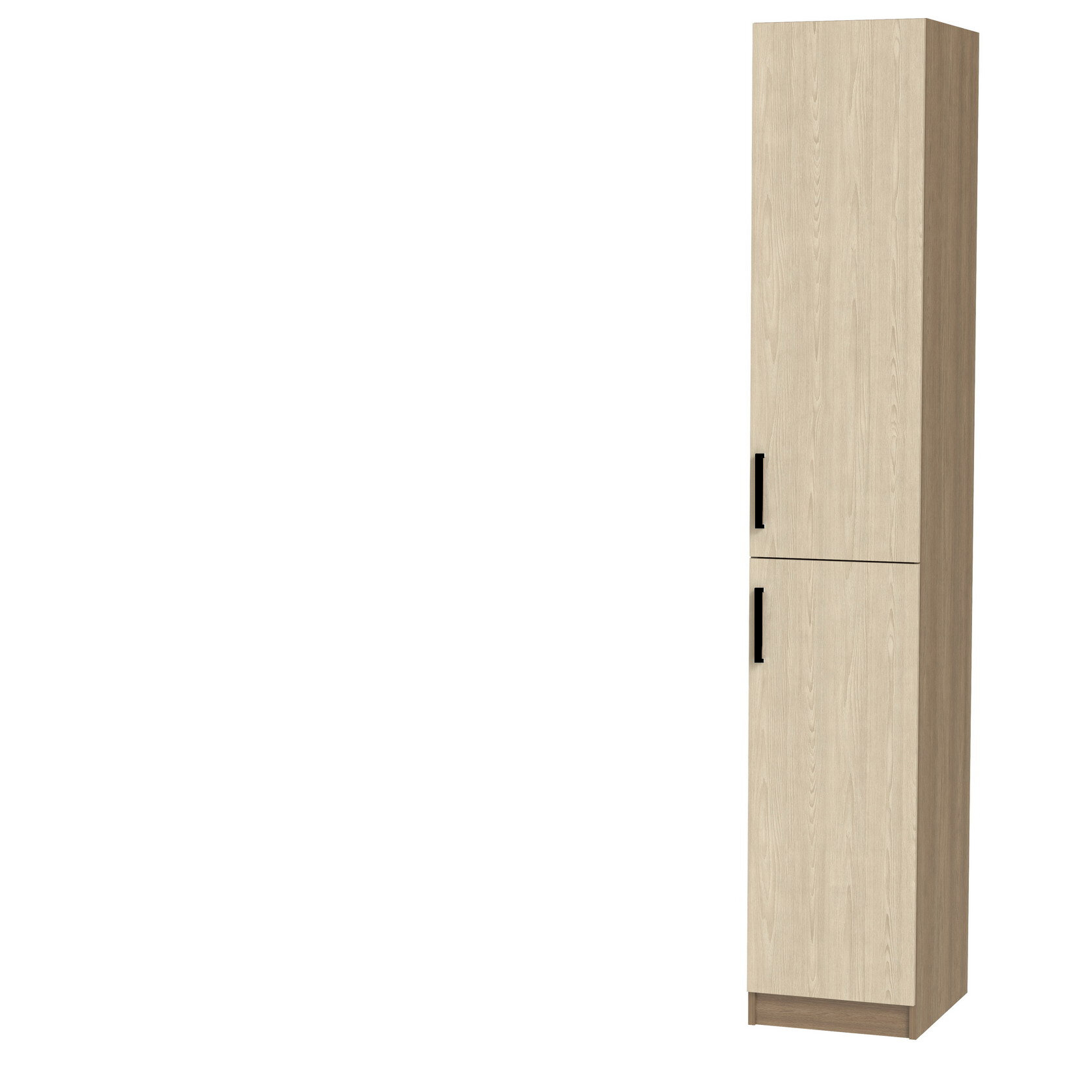 Шкаф-пенал для одежды ШК-1/3М ЛДСП/Феникс М-2 40/210/52 Шимо темный/Шимо светлый