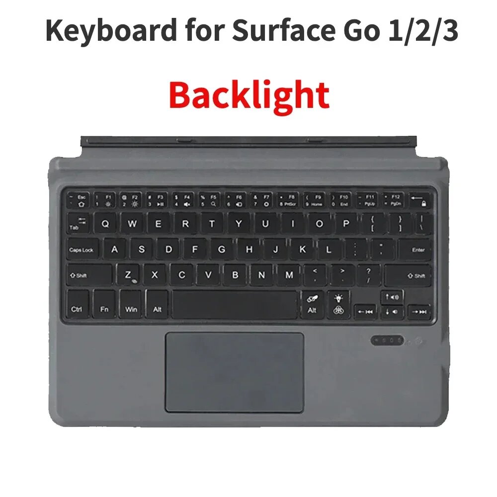 Беспроводная Bluetooth-клавиатура ZONFRONT для Microsoft Russian Keyboard, Backlit Go 1 2 3 4
