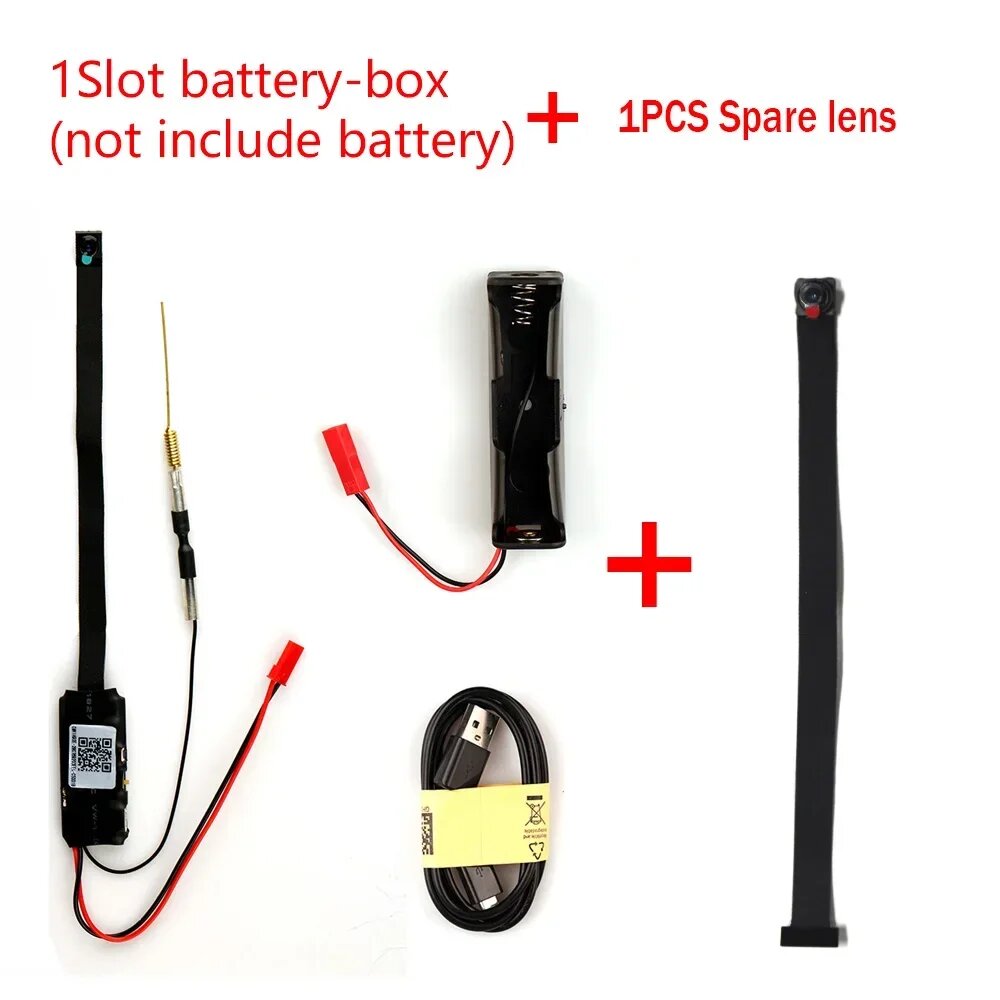 SPIED CAT Мини-видеокамера 1080P With 32GB TF Card, 1 Slot standard Lens