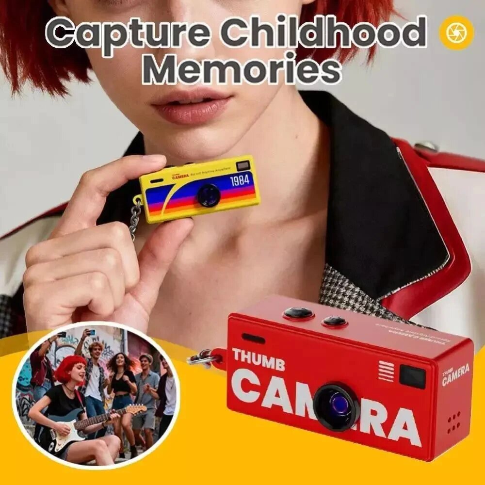 Magecam Thumb mini Camera, Желтый, No card — фото 1