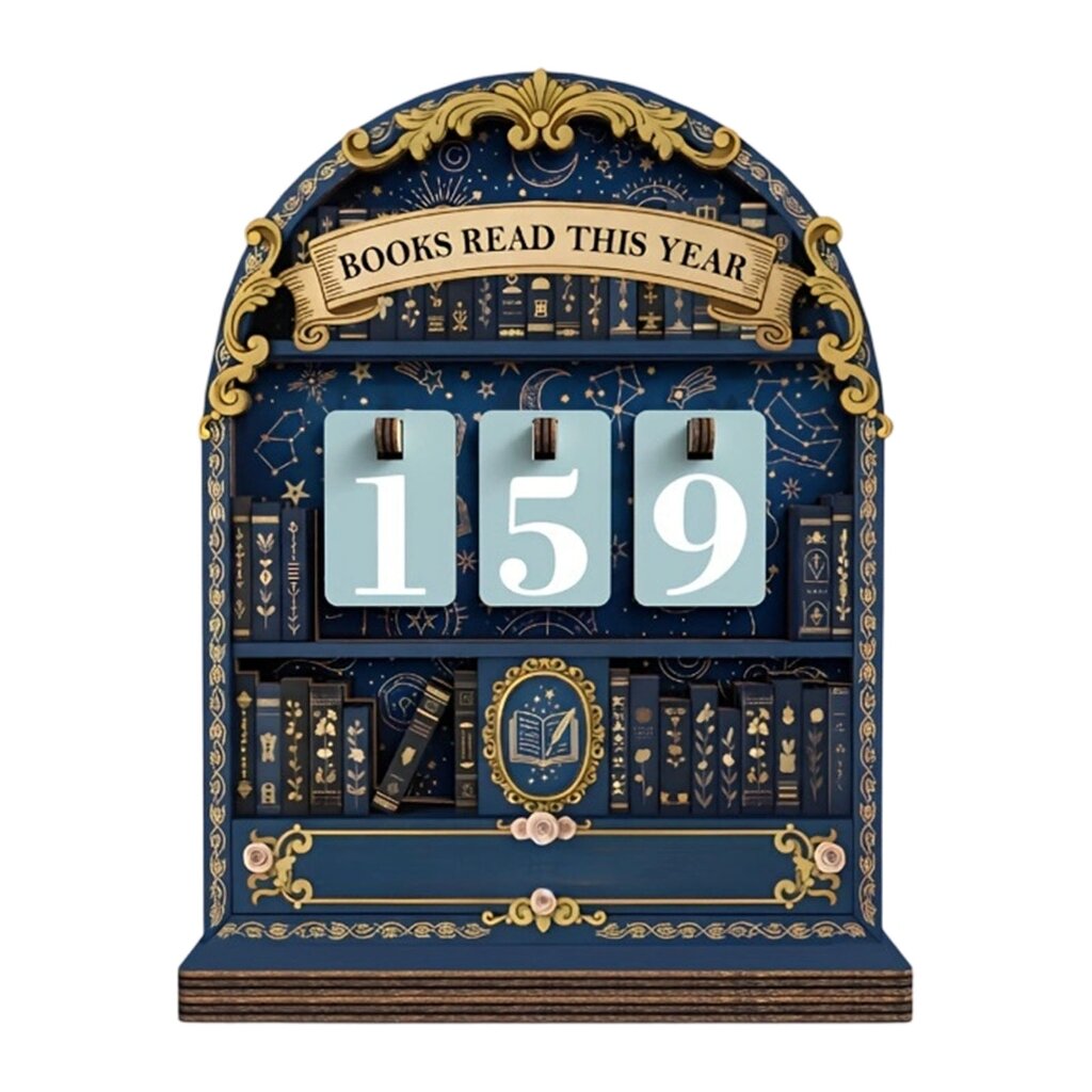 Простой дизайн слайдов, Деревянные трекеры для подсчета количества страниц в школьной библиотеке