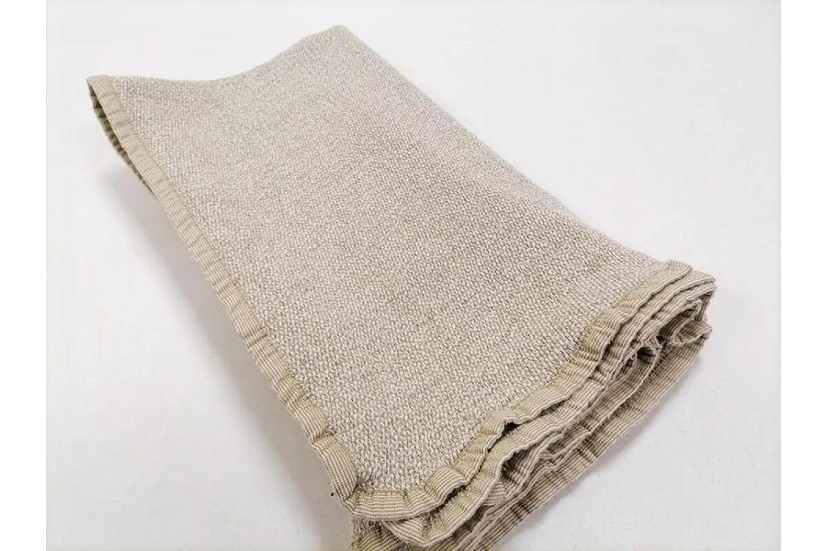 Полотенце льняное банное умягченное "Кай" 70х145 см. Линпротекс